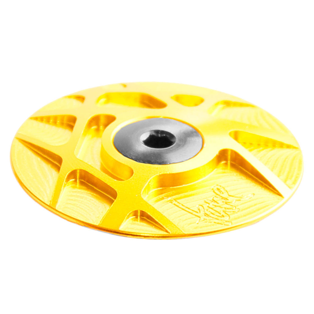 Tune Headset Cap, Alloy, Gold | CannondaleExperts.com