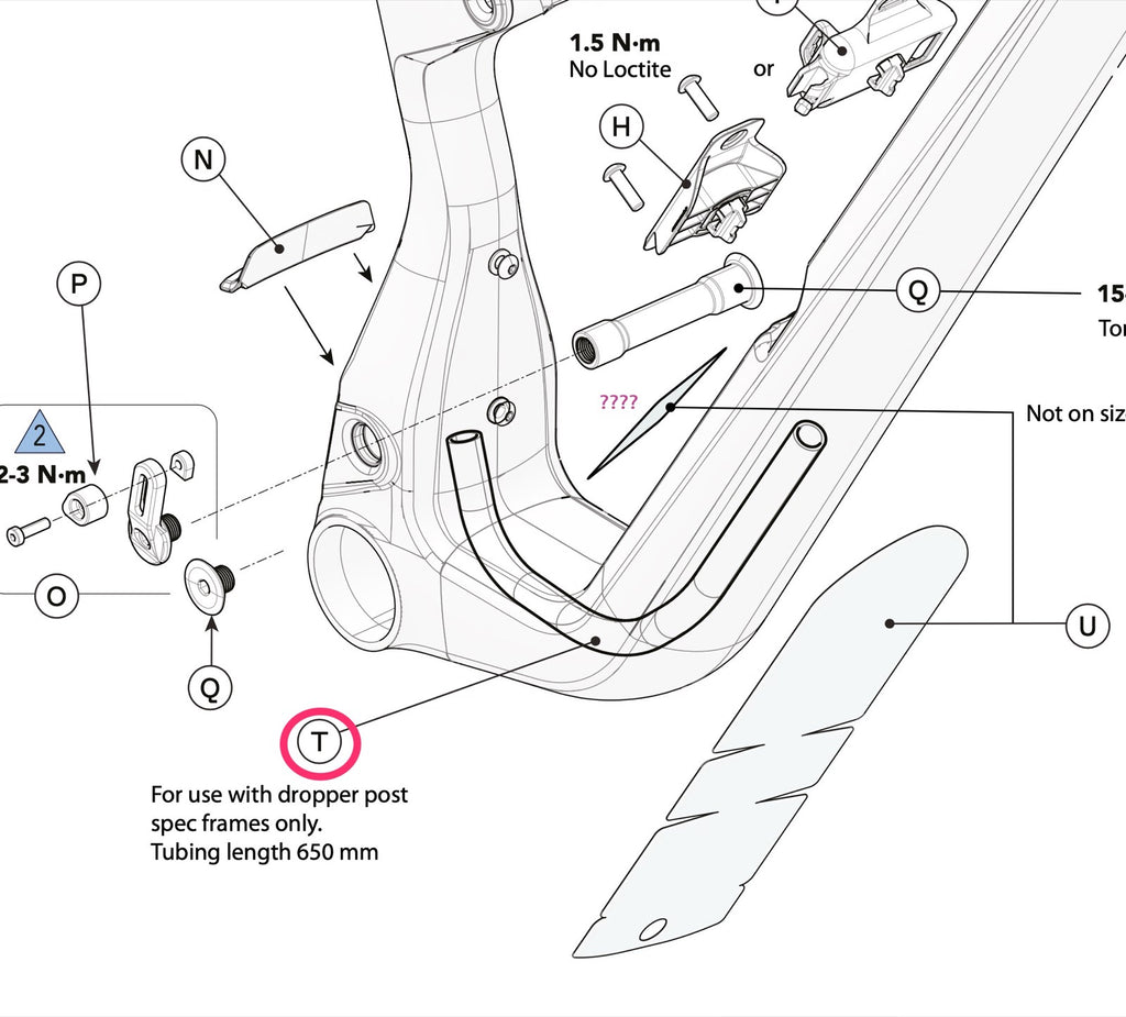 Cannondale Scalpel 2021 Gen Dropper Cable Routing Tubing K32051 ...